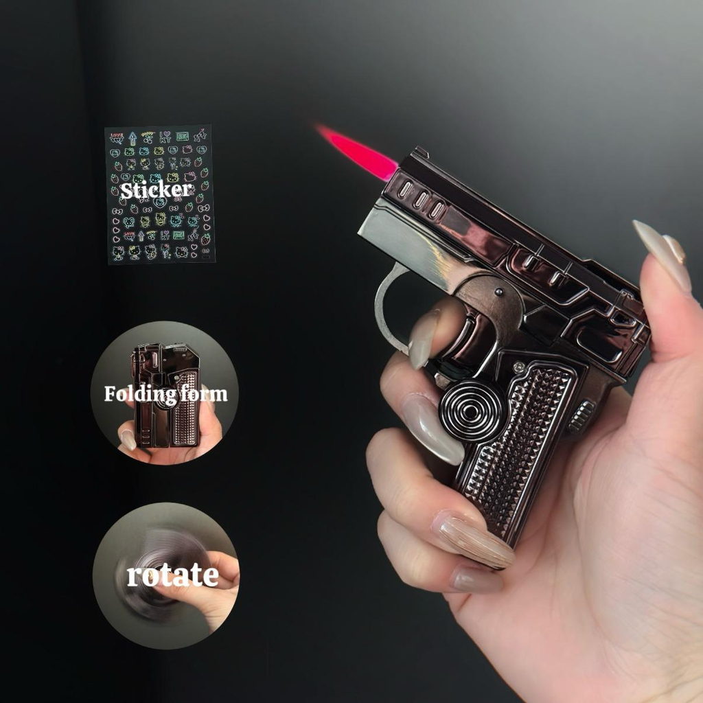 5-in-1 Multi-Function Gyro Lighter – Windproof, Refillable, Cool Spinn ...