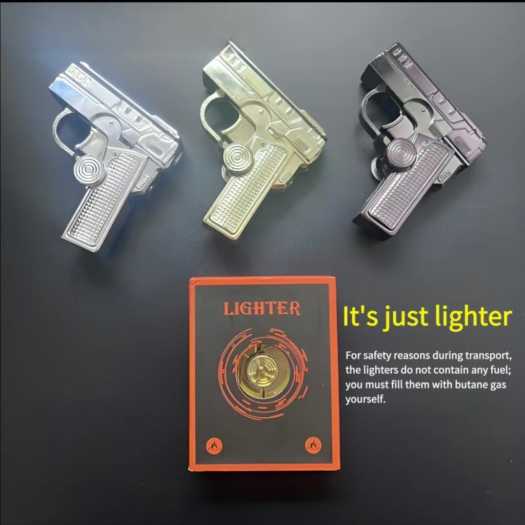 5-in-1 Multi-Function Gyro Lighter – Windproof, Refillable, Cool Spinn ...
